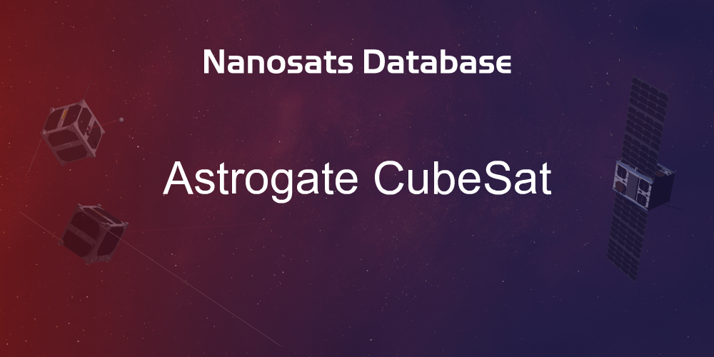 Astrogate CubeSat Spacecraft - Nanosats Database