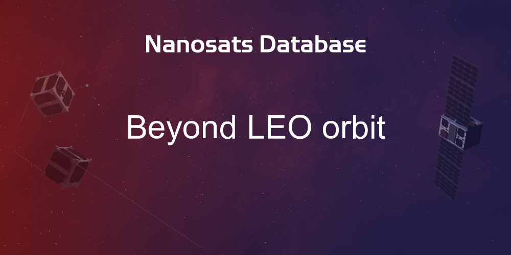 Beyond LEO orbit - Keyword @ Nanosats Database