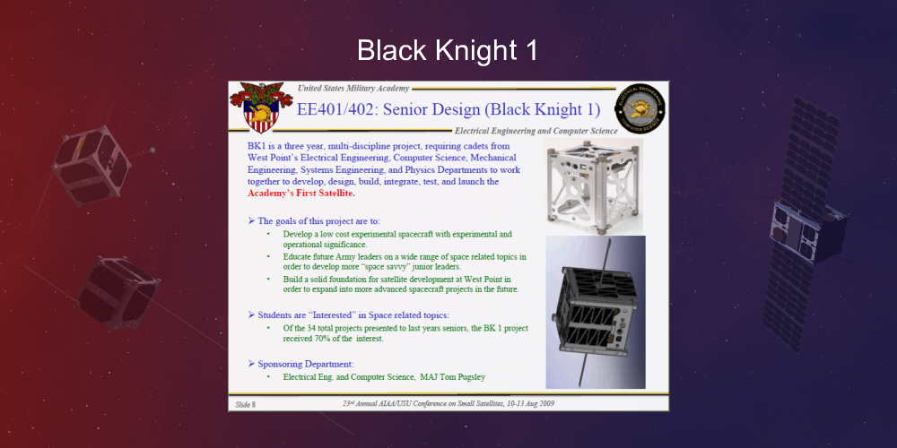 Black Knight 1 Spacecraft - Nanosats Database