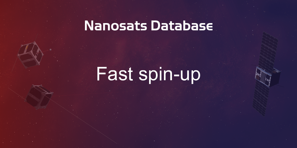 Fast spin-up - Keyword @ Nanosats Database