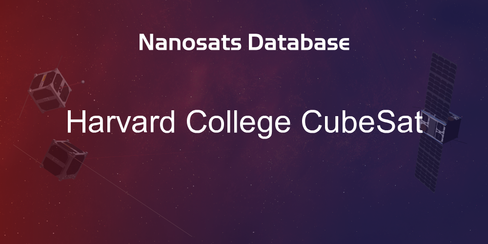 Harvard College CubeSat Spacecraft - Nanosats Database