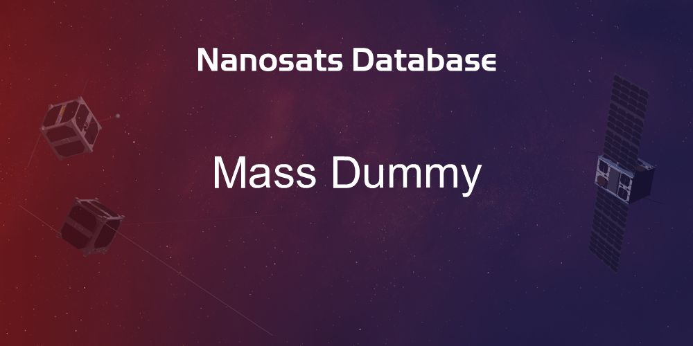 Mass Dummy Spacecraft - Nanosats Database