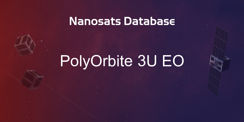 PolyOrbite 3U EO Spacecraft - Nanosats Database