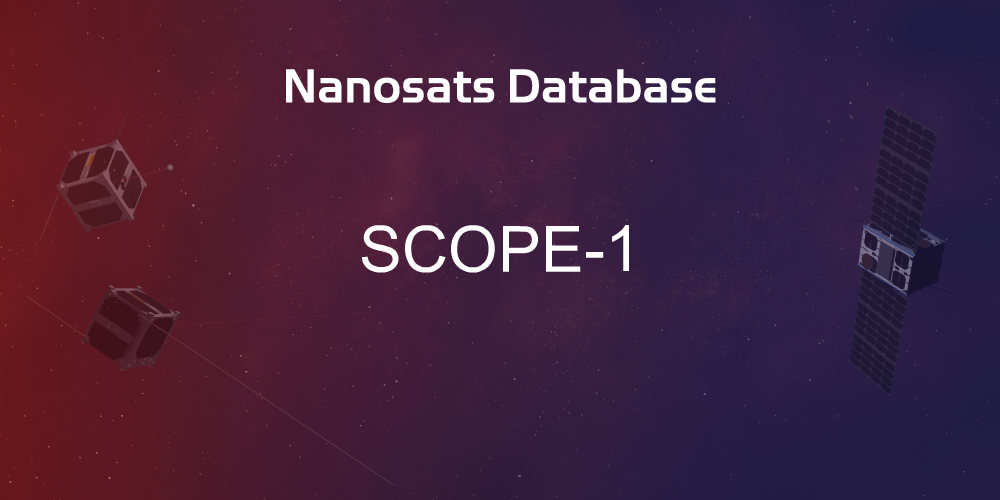 SCOPE-1 Spacecraft - Nanosats Database